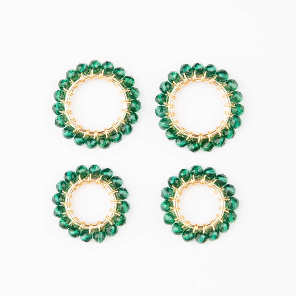 GOLD GEM RING CHARM - EMERALD QUARTZ – shelleytaylor